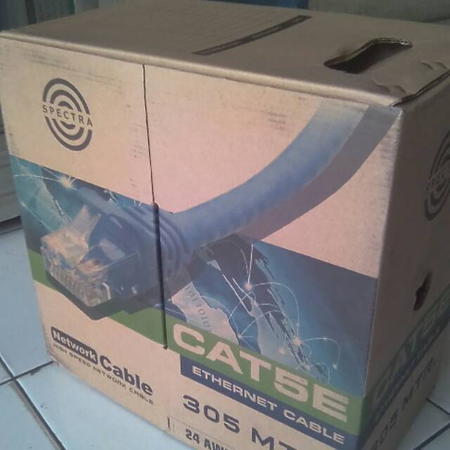 Jual kabel lan utp Spectra cat5e 305m | Shopee Indonesia