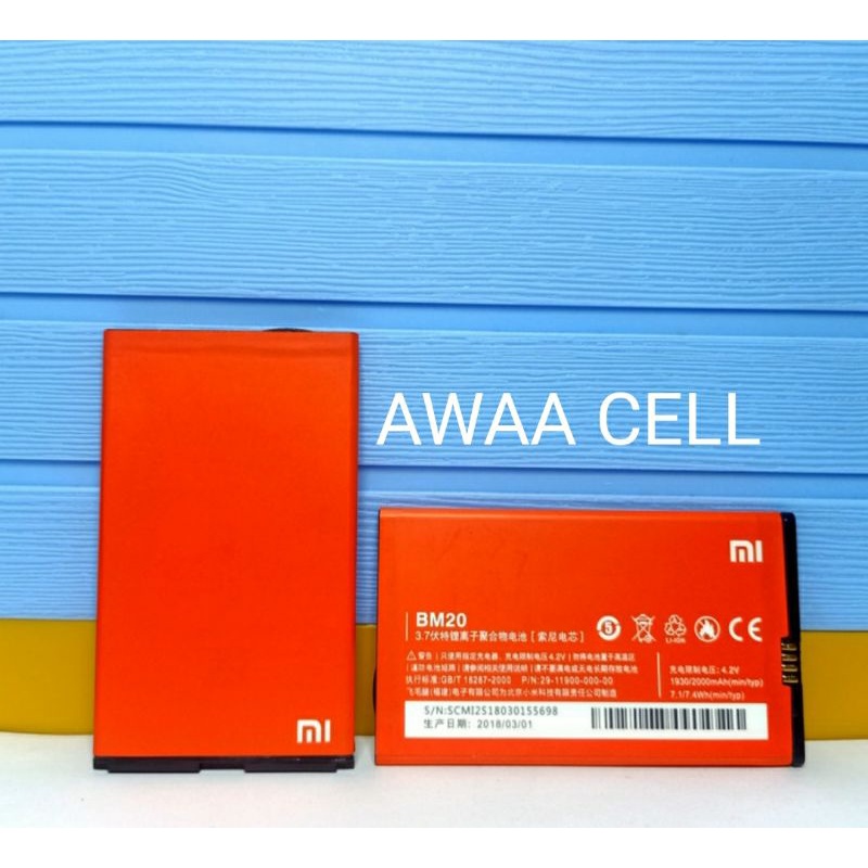 Jual BATERE BATERAI BATTERY BATRE XIAOMI MI2 MI 2 MI2S MI 2S BM20 BM 20 ORIGINAL BATERAI XIAOMI ...