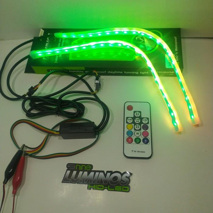 Jual Lampu Luminos Lampu Led Alis Slim Rgb 30Cm Remote 8 Warna Sein ...