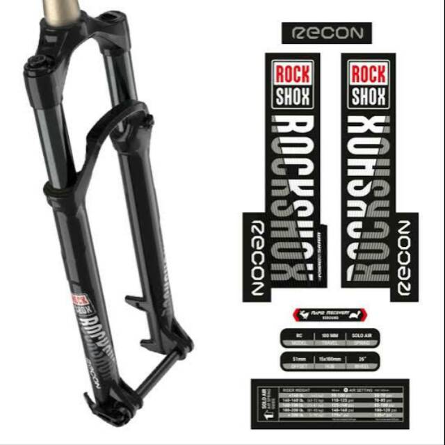 Jual Sticker fork rockshox recon | Shopee Indonesia