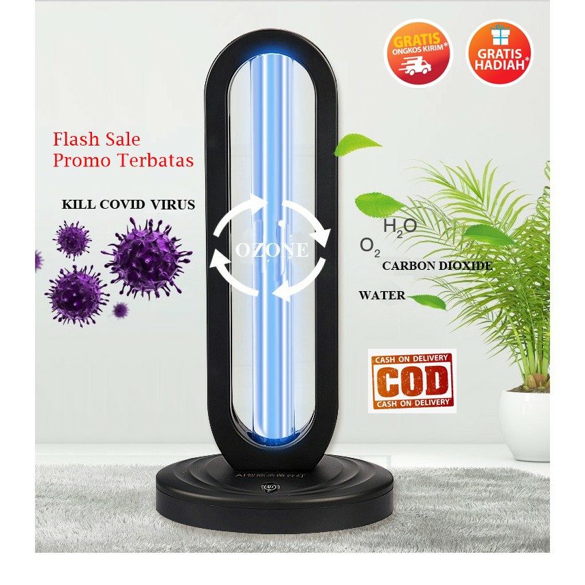 Jual LAMPU UVC / LAMPU STERILISASI RUANGAN / LAMPU OZONE + REMOTE + BERGARANSI + GRATIS ONGKIR ...