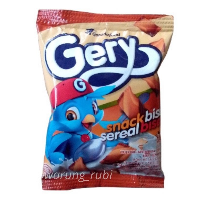 Jual Gery Snack Sereal rasa Coklat 8 gram, Harga 1pcs. Cemilan Snack ...