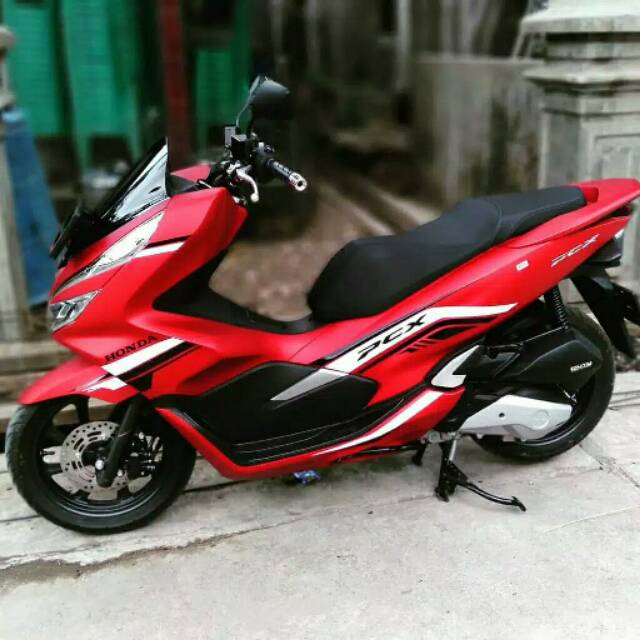 Jual Cutting sticker pcx merah putih hitam stiker lis striping list ...