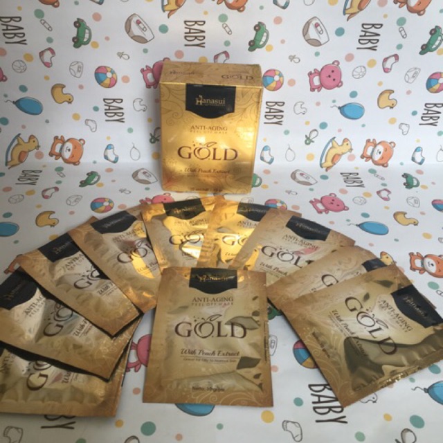 Jual HANASUI MASKER GOLD BPOM (BOX) | Shopee Indonesia