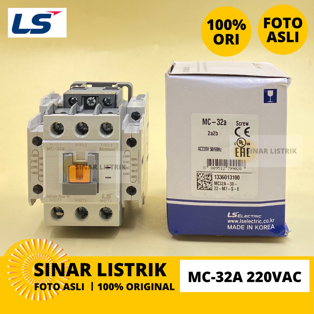 Jual LS KONTAKTOR CONTACTOR MC-32A-220V MC 32A 220V MC32A | Shopee Indonesia
