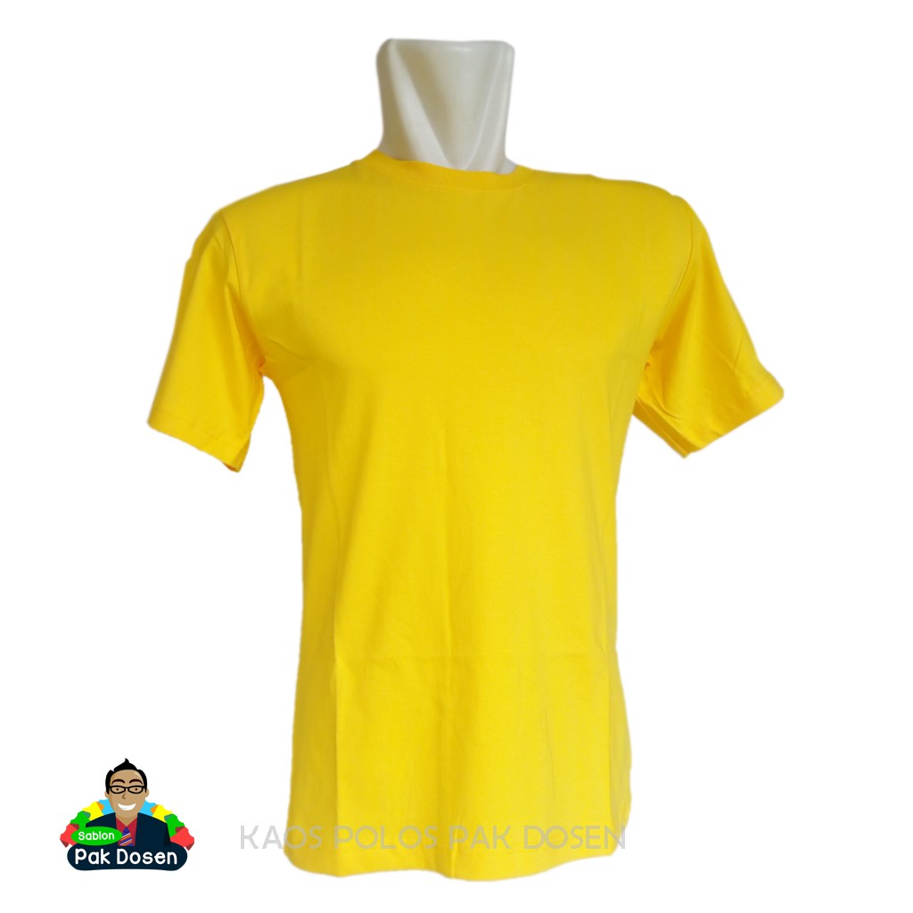 Jual Kaos Polos Oneck Unisex Cotton Combad 20s Warna Kuning Kenari ... Jual Kaos Polos Oneck Unisex Cotton Combad 20s Warna Kuning Kenari ...
