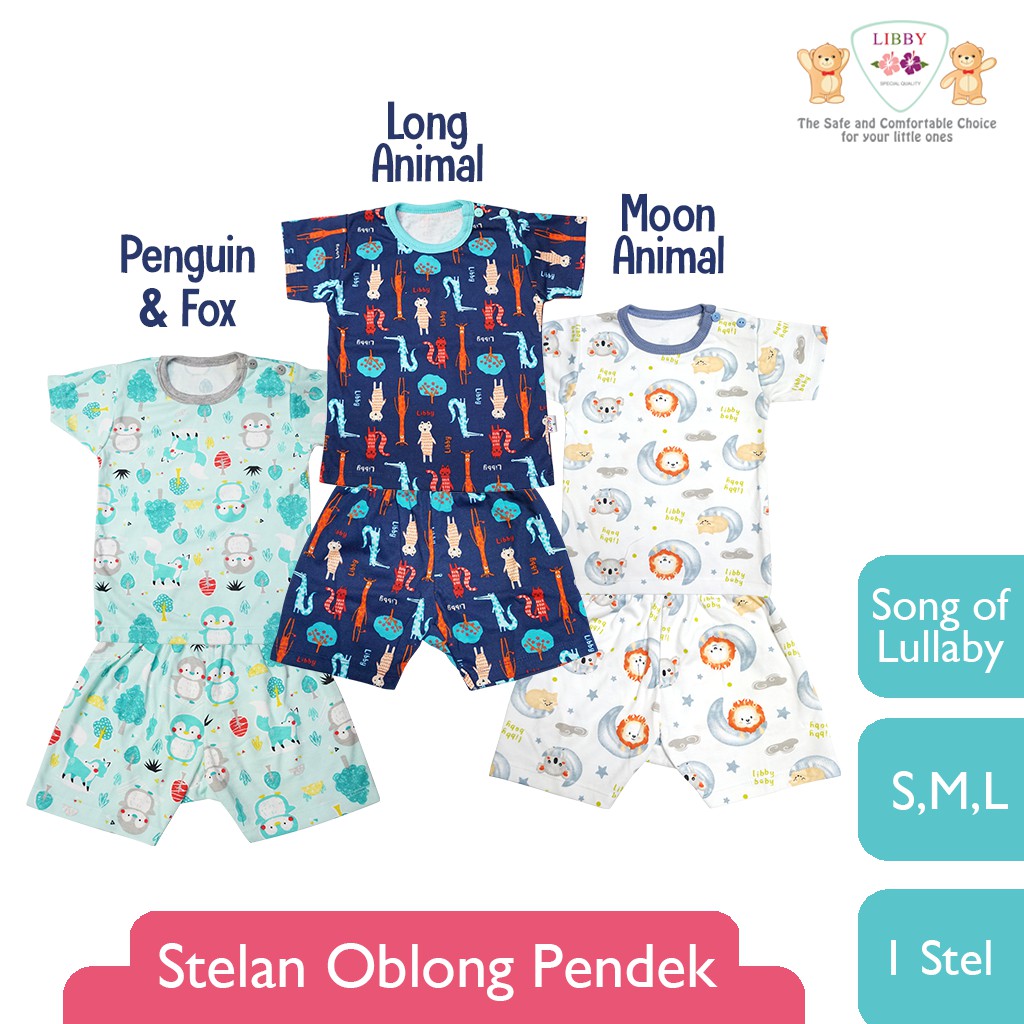 Jual LIBBY 1 stel Setelan Oblong Pendek - Celana Pendek Motif Song Of ...