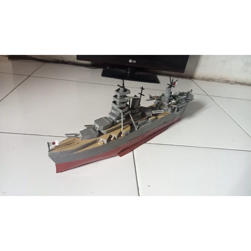 Jual Miniatur kapal perang Jepang IJN ISE | Shopee Indonesia