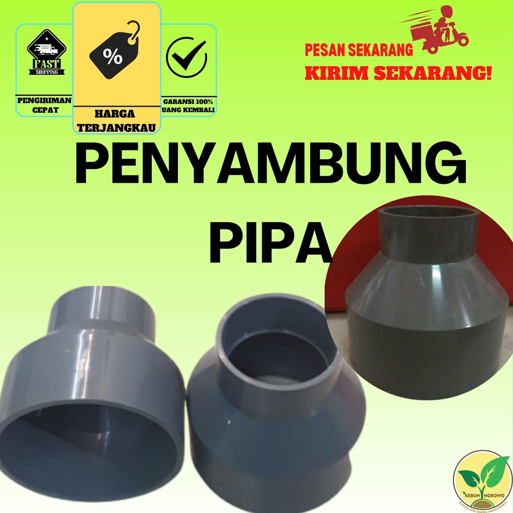 Jual Penyambung Pipa/ Sambungan Pipa/ Over Sock/ Vshok 2 1/2 x 1 1/2 ...