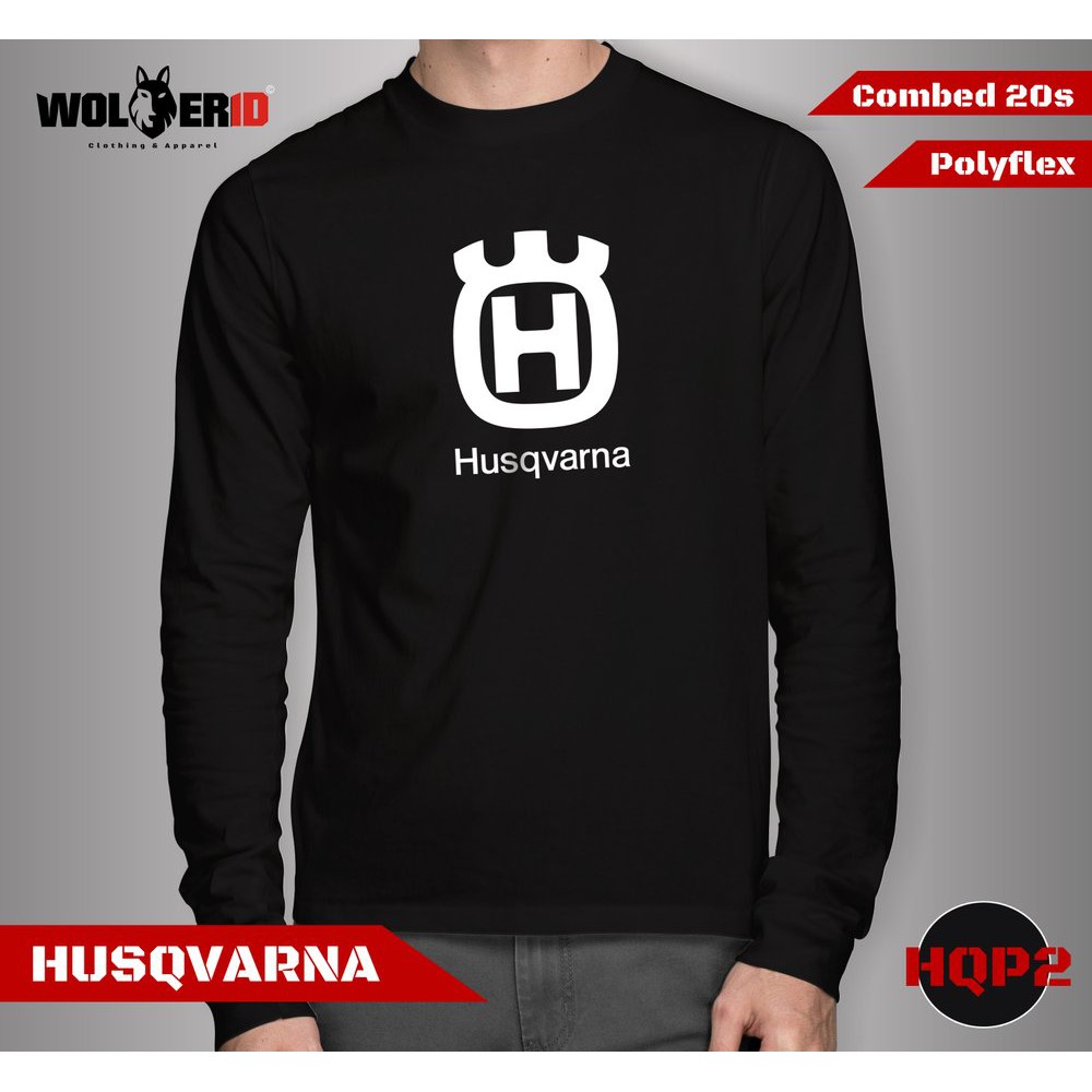 Jual Kaos Husqvarna Baju Touring Motor Katun Combed Panjang | Shopee ...