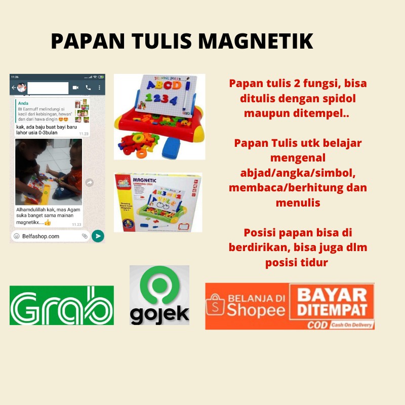 Jual Papan Tulis Magnetic Board Learning Case Papan Tulis Magnetik ...