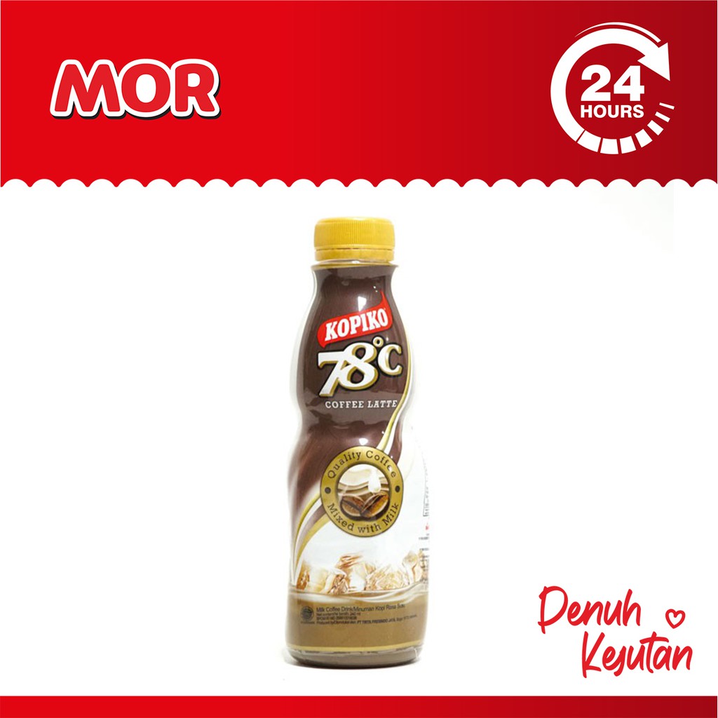 Jual KOPIKO 78C Coffee Latte Kopi Rasa Susu Btl 250 ml | Shopee Indonesia