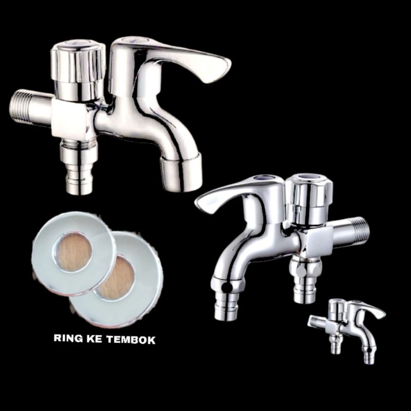 Jual Kran Shower Combo Kran Shower Cabang 2 Kran Double Kamar Mandi 2 ...