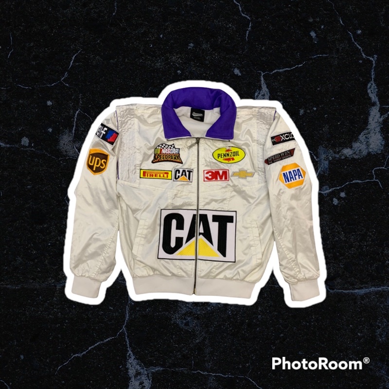 Jual White CAT Racing Jacket | Shopee Indonesia