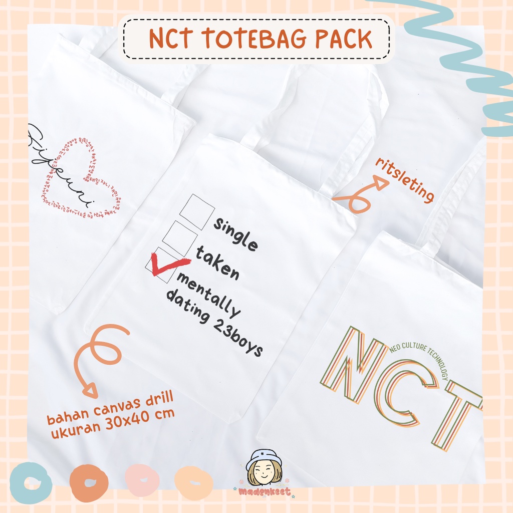 Jual Totebag NCT Canvas Part 3 | Shopee Indonesia