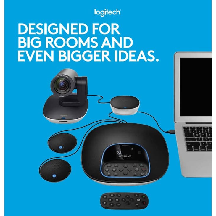 Jual Logitech Group Video Conferencing Bundle With Expansion Mics ...