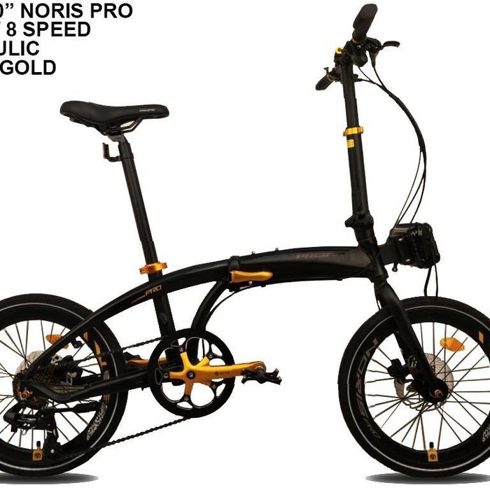 Jual Sepeda Lipat Pacific Noris Pro 20" Gold Black | Shopee Indonesia