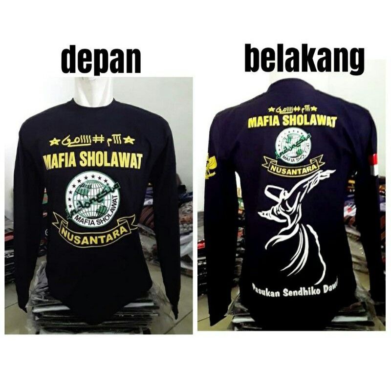 Jual KAOS MAFIA SHOLAWAT LENGAN PANJANG BAJU SANTRI MAFISH MAFIA ...