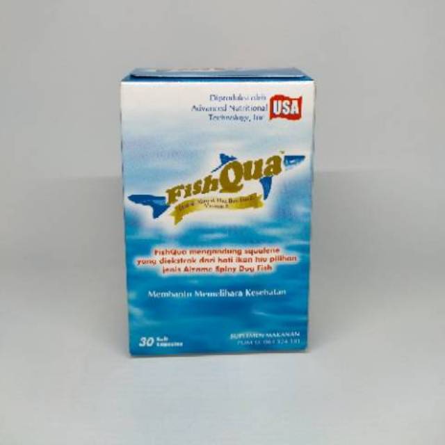 Jual Fishqua 30 kapsul, Squalene penurun kolesterol dan penambah ...