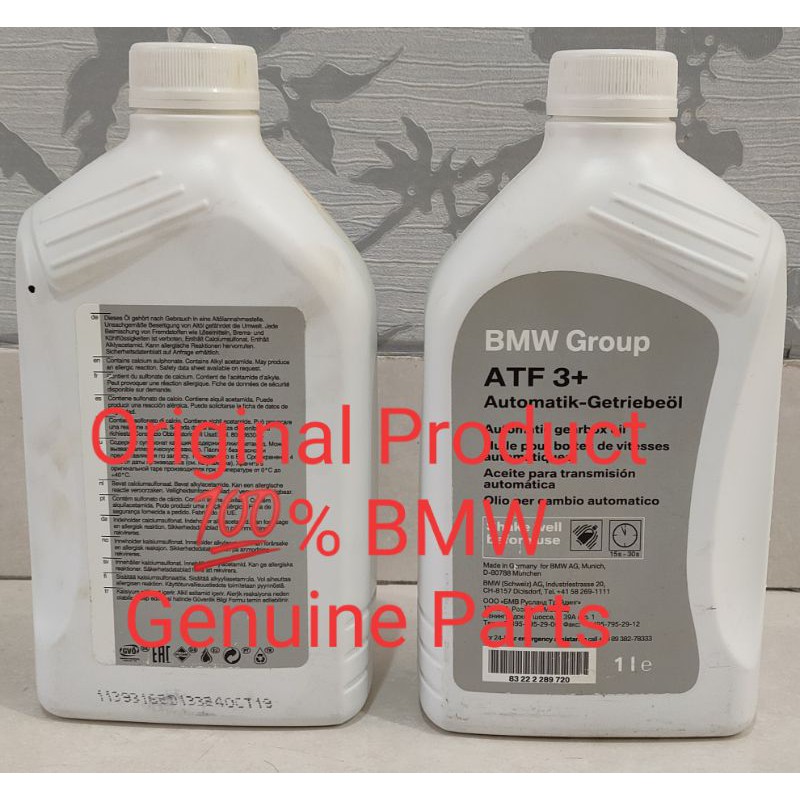 Jual BMW ATF 3+ Automatic Transmission Oil / Oli Transmisi BMW 1 Liter / BMW Genuine Parts / Oli ...