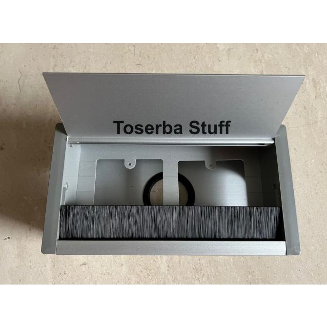 Jual BOX TEMPAT KABEL EMPAT 4 STOP KONTAK ARDE MINIMALIS PRAKTIS SILVER ...