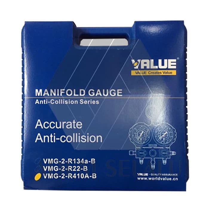 Jual Manifold Value R410a R32 VMG-2-R410a-B | Testing Manifold Box ...