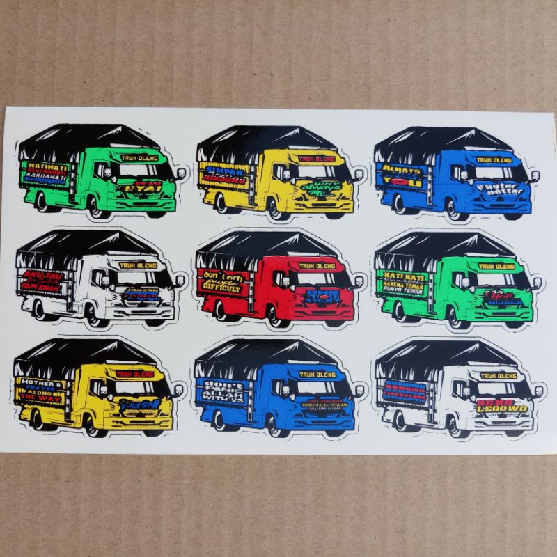 Jual stiker truk oleng 21x13 cm | Shopee Indonesia