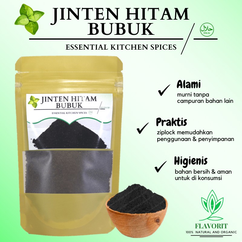 Jual Jinten Jintan Hitam Bubuk Habbatussauda Powder Asli Murni Organik ...
