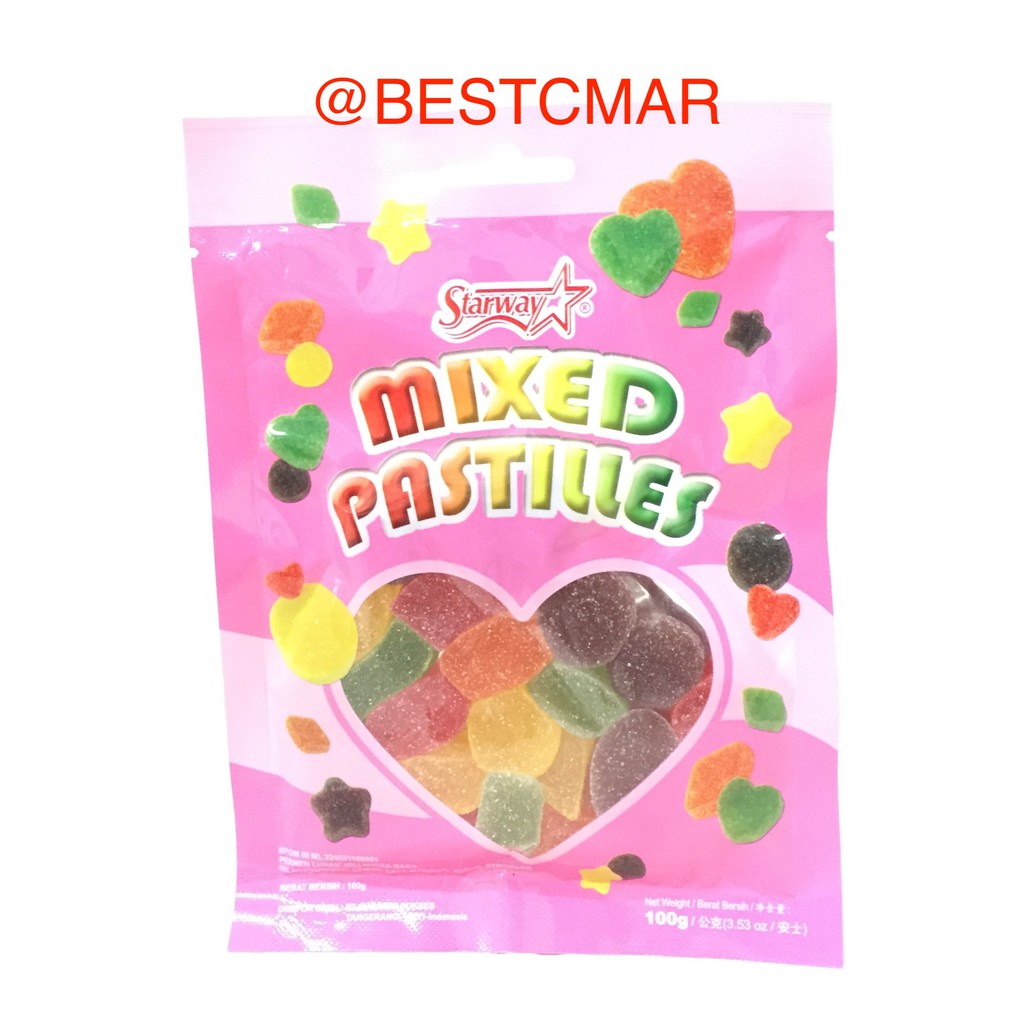 Jual STARWAY MIXED PASTILLES / PERMEN LUNAK JELI 100GR | Shopee Indonesia