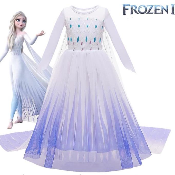 Jual Kostum Frozen 2 Elsa Baju Dress Pesta Anak Princess Disney Elsa ...