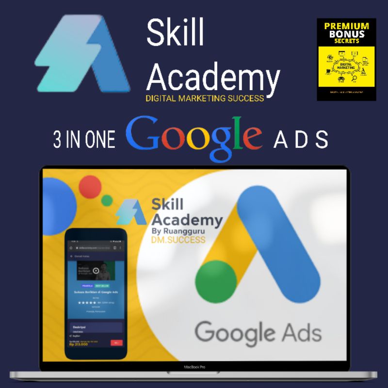 Jual FULL ECOURSE 3 IN ONE JAGO GOOGLE ADS ACADEMY | Shopee Indonesia