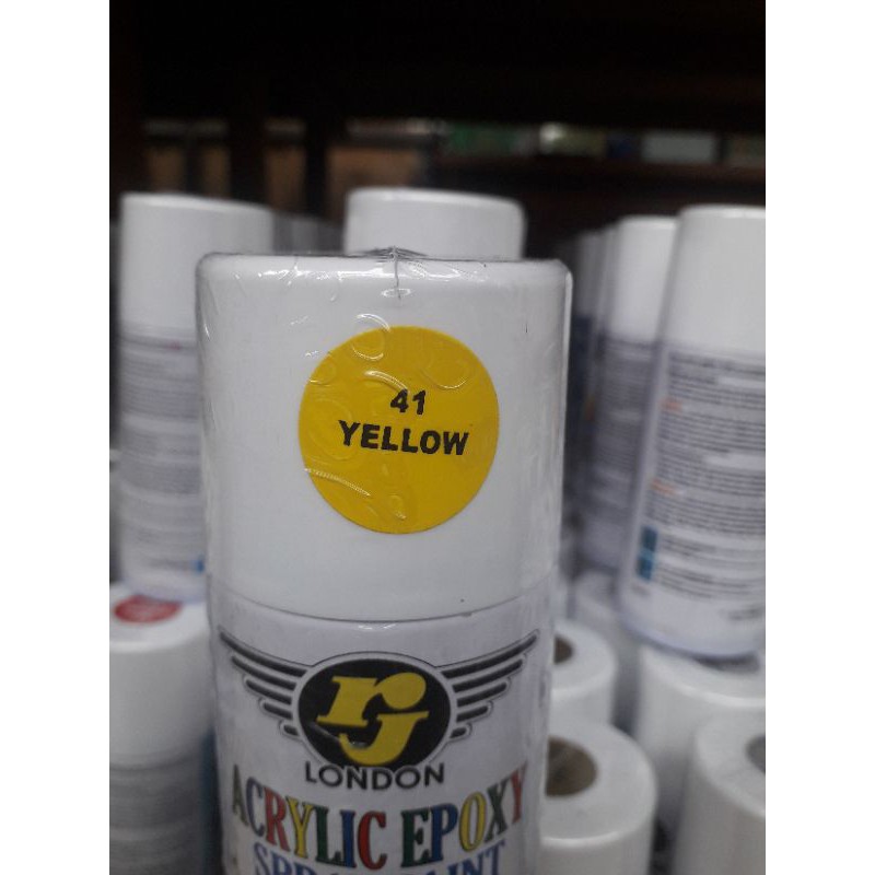 Jual pilok pilox cat semprot Rj kuning yellow mengkilap metalik lemon ...