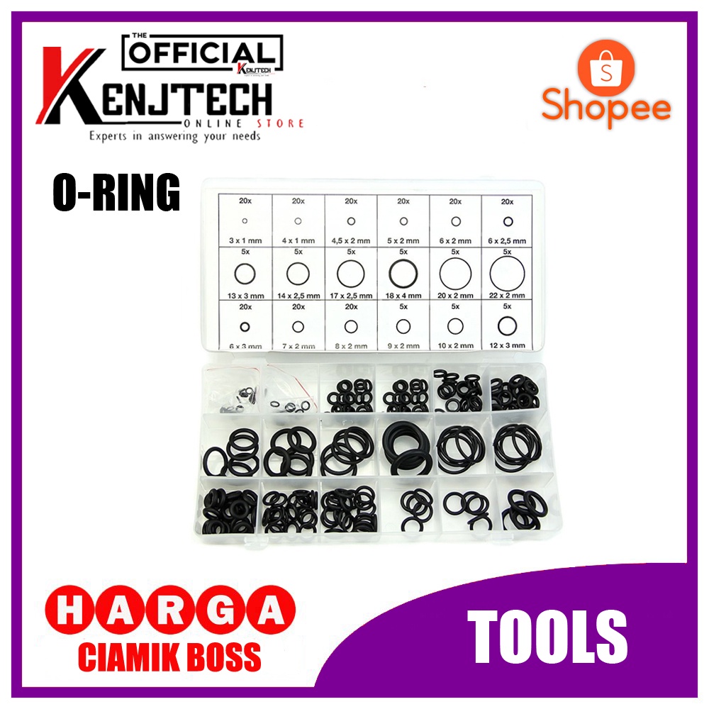 Jual O-ring Karet Rubber O Ring Seal 225 PCS Black untuk perkakas jet ...