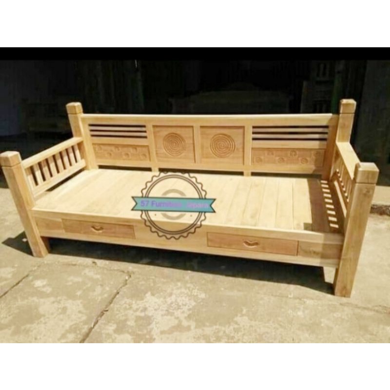 Jual Bale Bale Jati Resban Ukir Jepara Mentahan - Kursi Panjang Santai ...