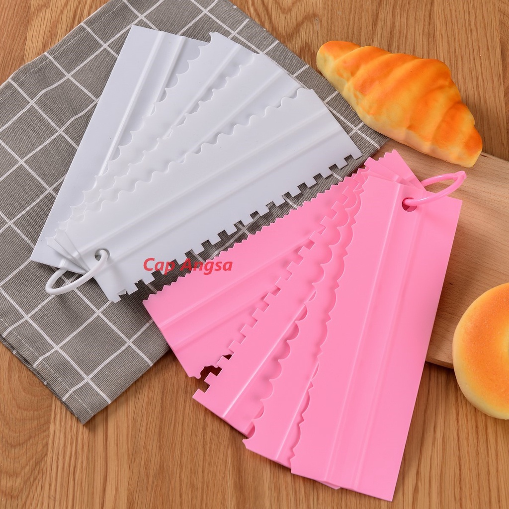 Jual EDGE CREAM SMOOTHER SISIR MOTIF PENHALUS ICING EMBOSSER MOUSSE ...