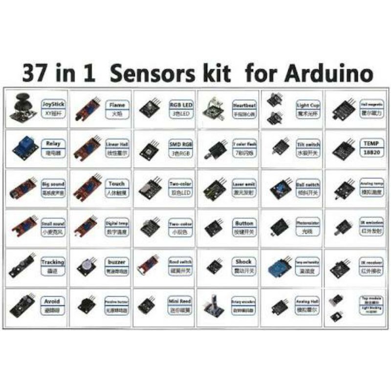 Jual 37 in 1 sensor kit paket arduino | Shopee Indonesia