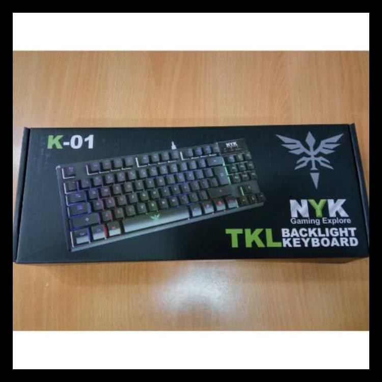 Jual (BAYAR DITEMPAT) KEYBOARD GAMING NYK K01 / K-01 RGB TKL KODE 84 ...