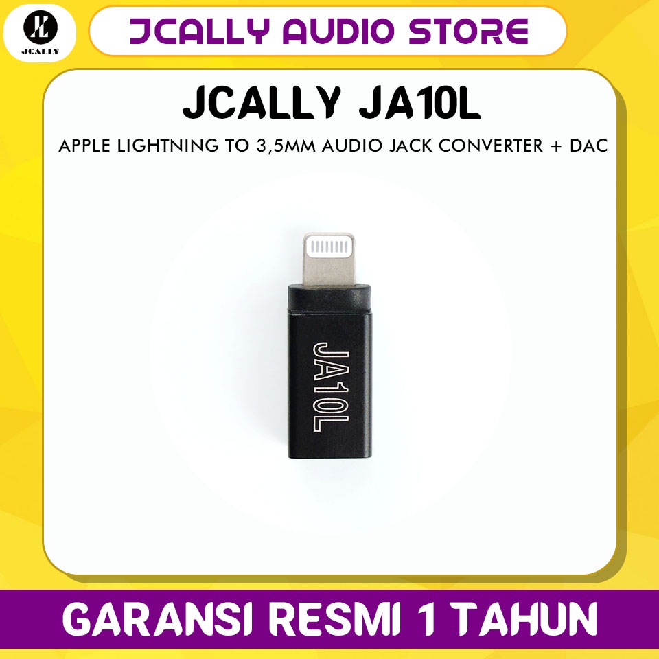 Jual JCALLY JA10L Iphone Adaptor Lightning to 3,5mm Audio Jack Adaptor ...