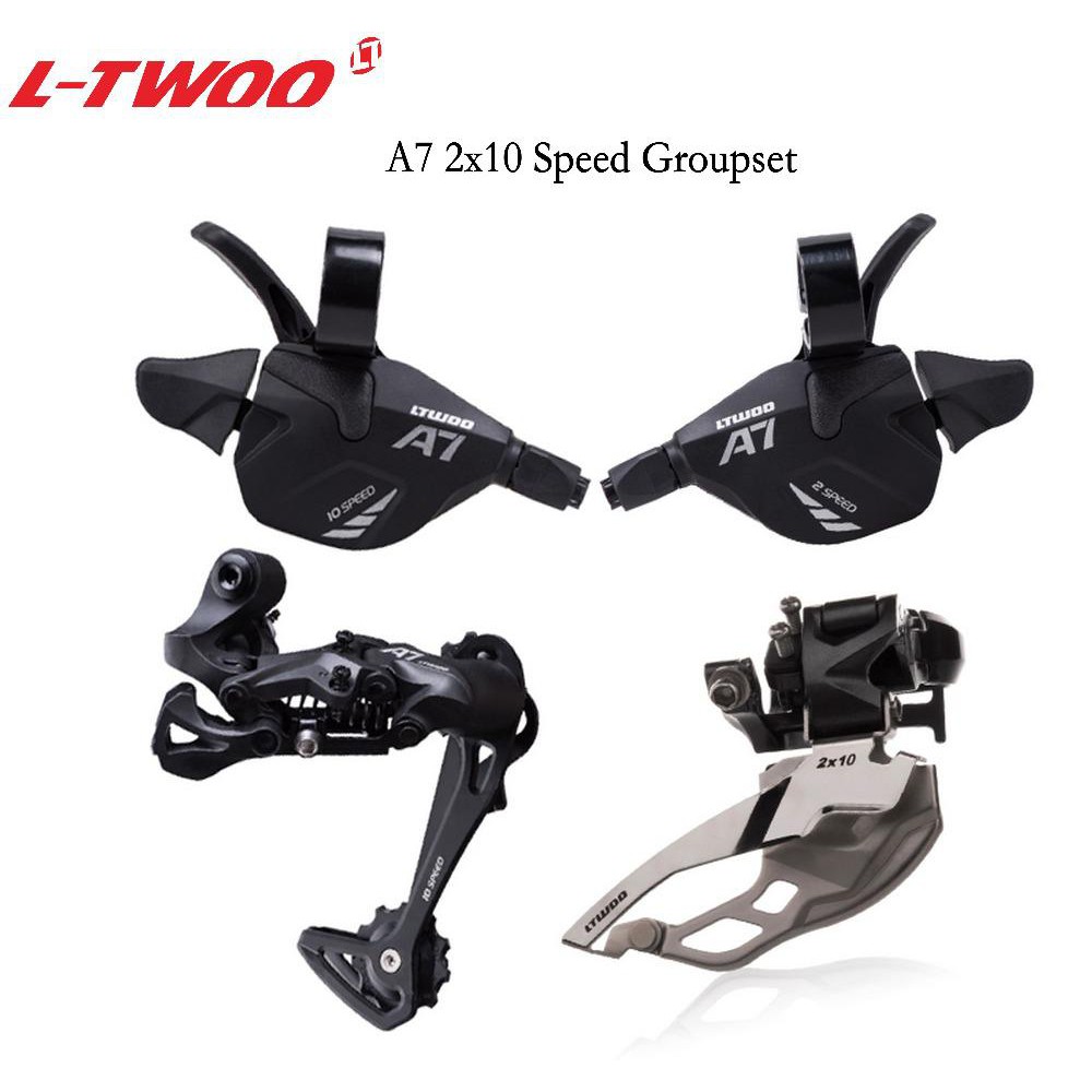 Jual Grupset 2 x 10 Speed A7 Ltwoo Shifter Kanan Shifter Kiri RD FD ...