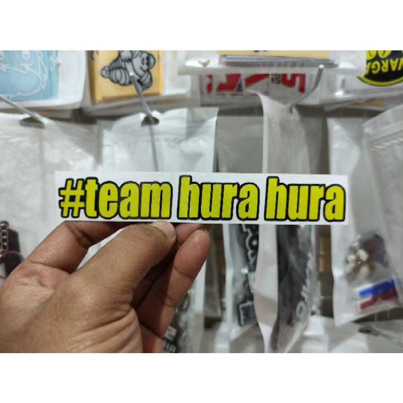 Jual Sticker team hura hura cutting | Shopee Indonesia