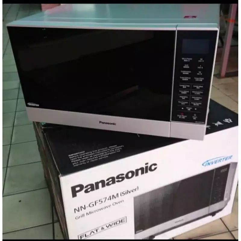 Jual PANASONIC NN-GF574M MICROWAVE / GRILL OVEN INVERTER KAPASITAS 27 ...