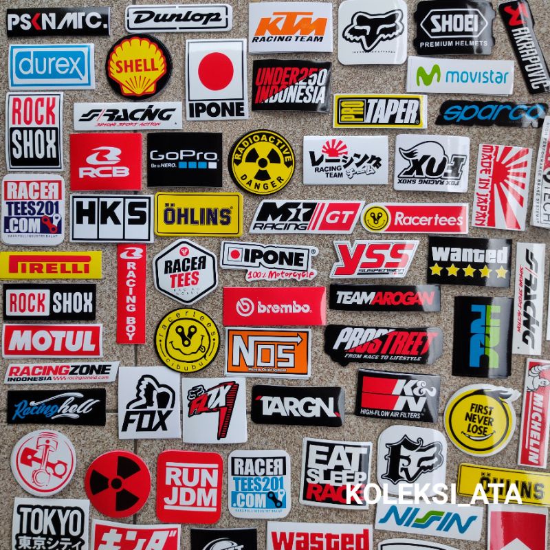 Jual (NEW SERIES) STIKER MOTOR/STICKER SPONSOR MOTOR/HYPE DISTRO ...