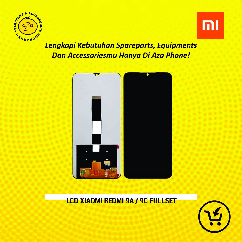 Jual LCD XIAOMI REDMI 9A / 9C / REDMI 10A BLACK CONTRAS FULLSET ...