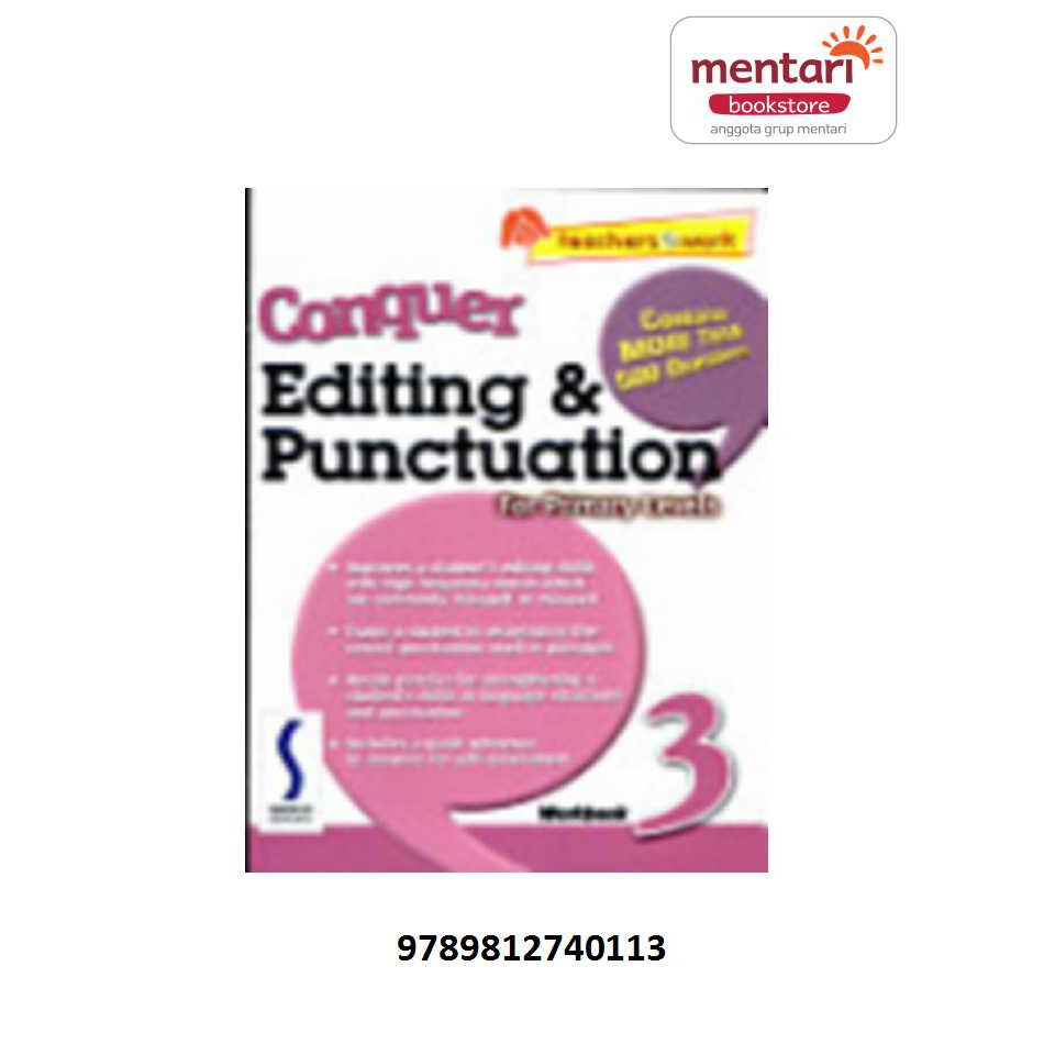 Jual Conquer Editing & Punctuation WB 3- Latihan Tanda Baca dalam Bahasa Inggris Kelas 3 SD ...