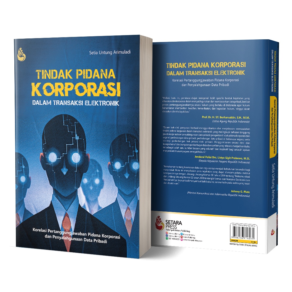 Jual INTRANS PUBLISHING - Tindak Pidana Korporasi dalam Transaksi Elektronik karya Setia Untung ...