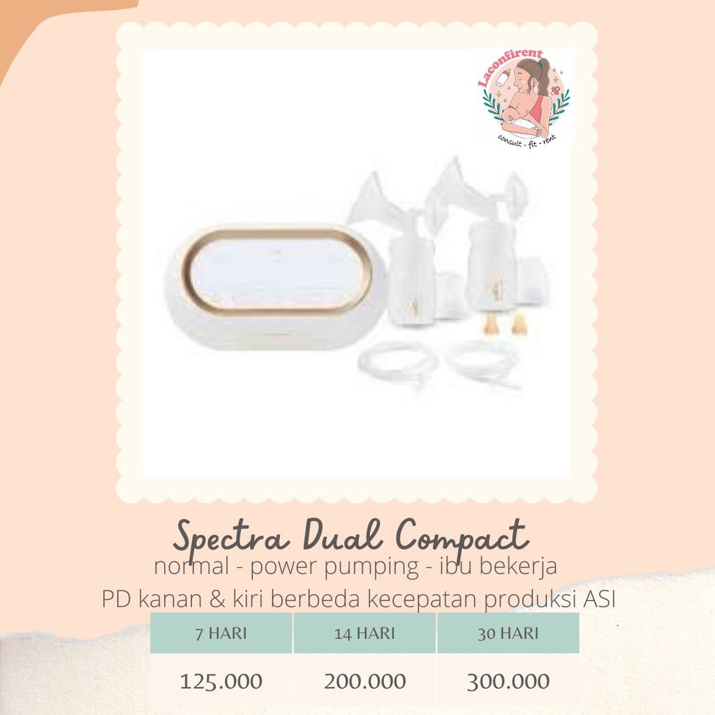 Jual Sewa Pompa Asi Spectra Dual Compact (kirim dari Serpong) | Shopee ...