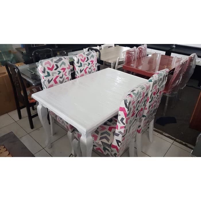 Jual Meja Makan Kayu Jati 4 Kursi Failey | Shopee Indonesia