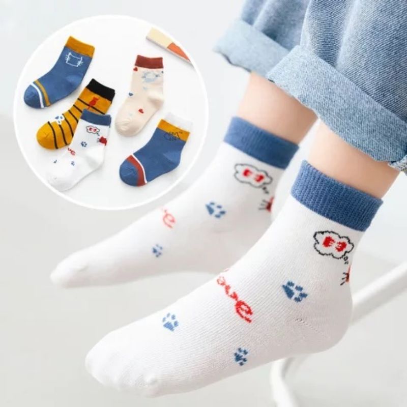 Jual KAOS KAKI ANAK TK/PAUD,KARAKTER LUCU (3PASANG) | Shopee Indonesia