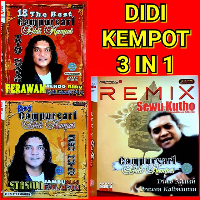Jual KASET VIDEO ORIGINAL LAGU KARAOKE DIDI KEMPOT LENGKAP 3 DISC | Shopee Indonesia