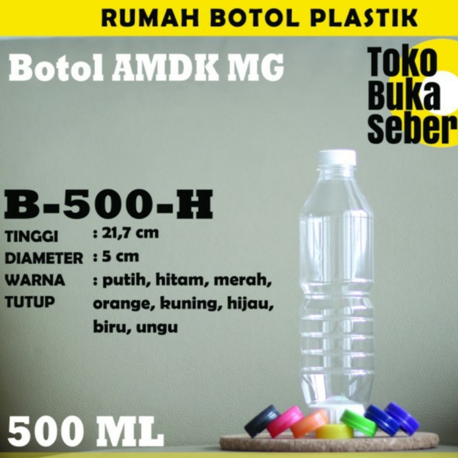 Jual Botol AMDK 500ml (H) / Botol Jus / Botol Minum / Pet /Murah ...